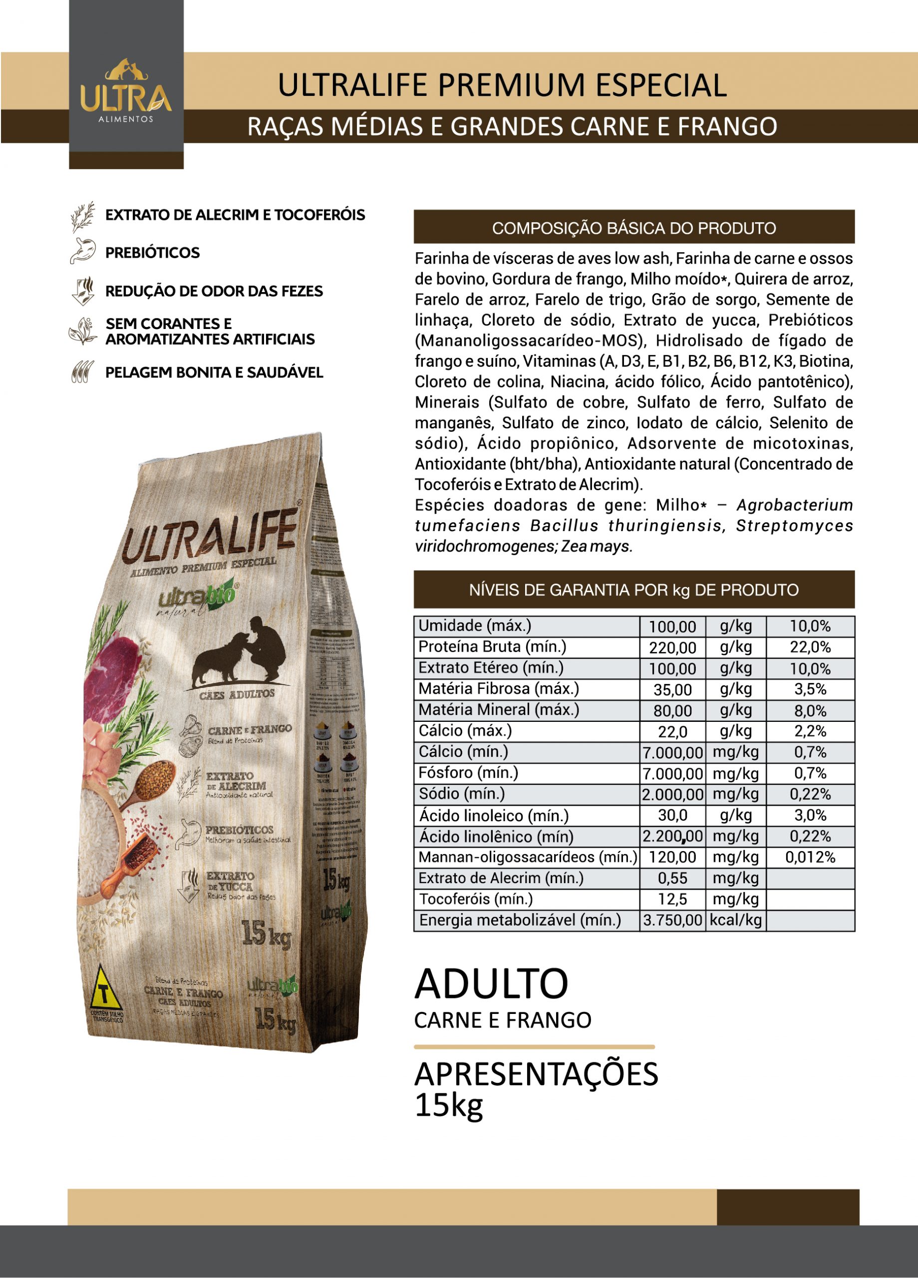 Ultralife - Alimento Premium Especial - Ultra Alimentos